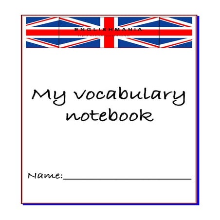 Vocabulary notebook template | PDF