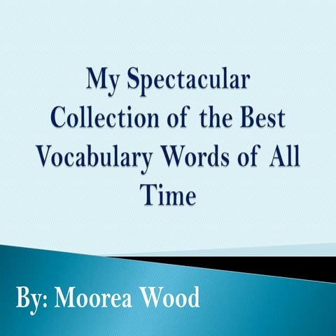 Vocab powerpoint moorea | PPTX