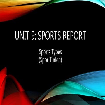 Sports types | PPT