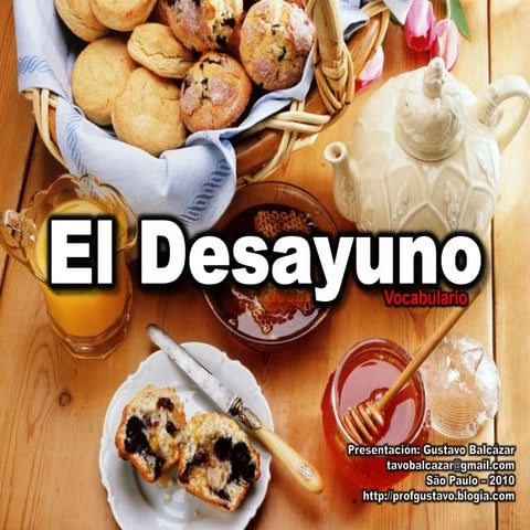 Vocabulario - El Desayuno | PPSX
