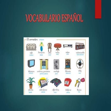 Vocabulario español.pptx | PPTX