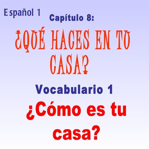 Rooms of the house in Spanish | PPT
