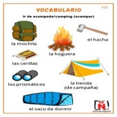 Going camping in Spanish - Vocabulary lesson
