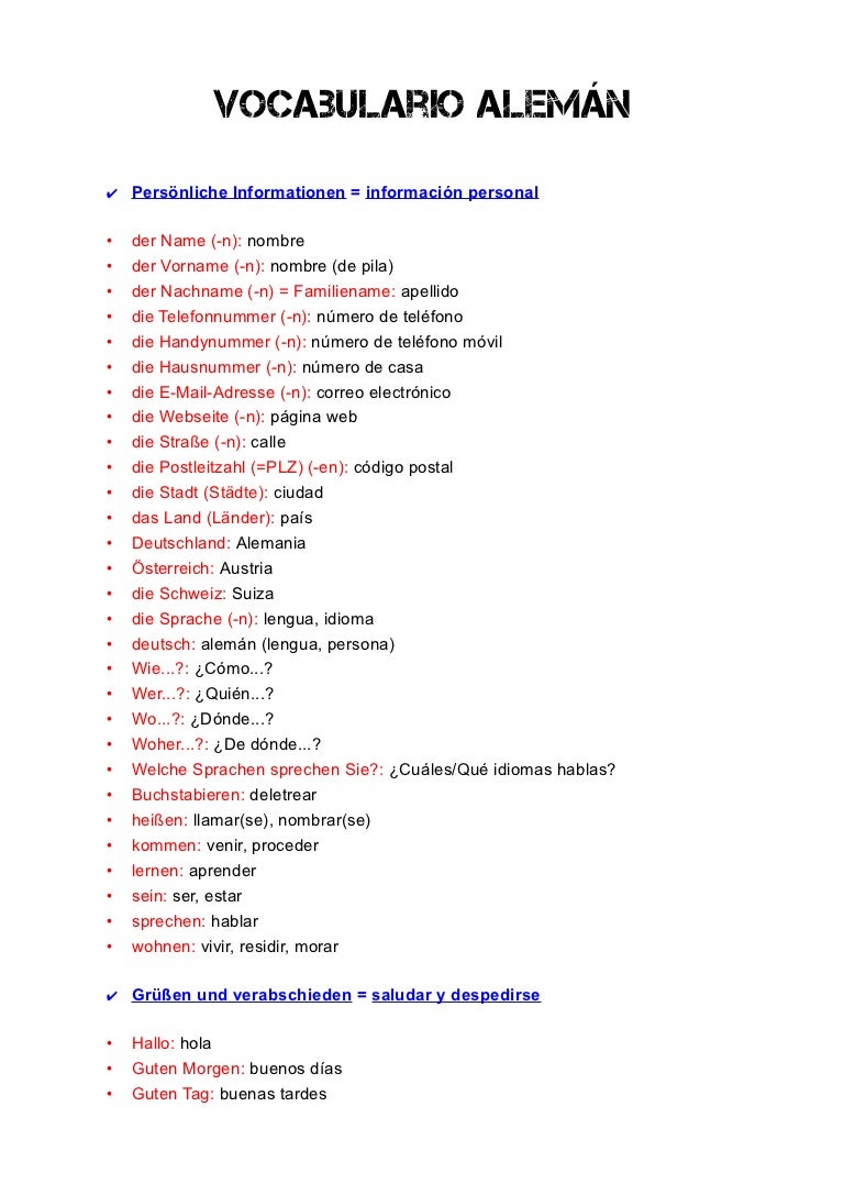 Vocabulario alemán (completo)