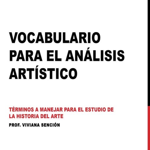 Vocabulario de arte | PPT