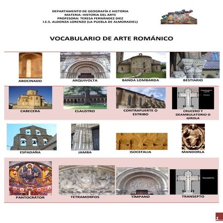 Vocabulario de arte románico | PDF