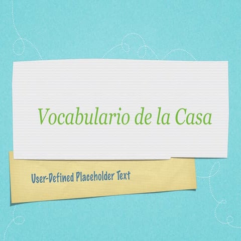 Vocabulario de la casa | KEY