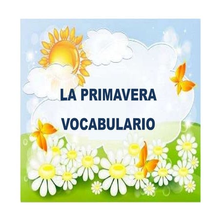 Vocabulario de la primavera | PDF