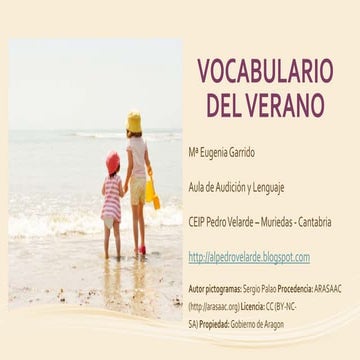 Vocabulario de verano | PPTX