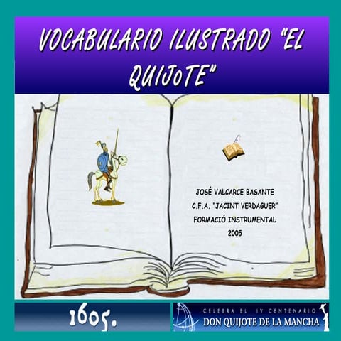 Vocabulario ilustrado de "El Quijote" | PPT