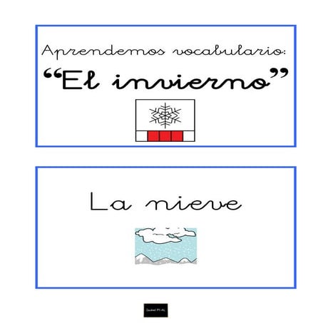 Vocabulario invierno | PDF