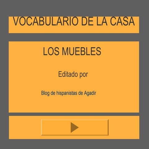 Vocabulario muebles de la casa... | PPT