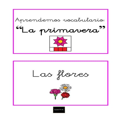 Vocabulario primavera | PDF