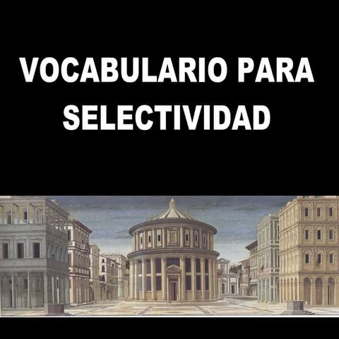 VOCABULARIO TÉRMINOS DE ARTE | PPT