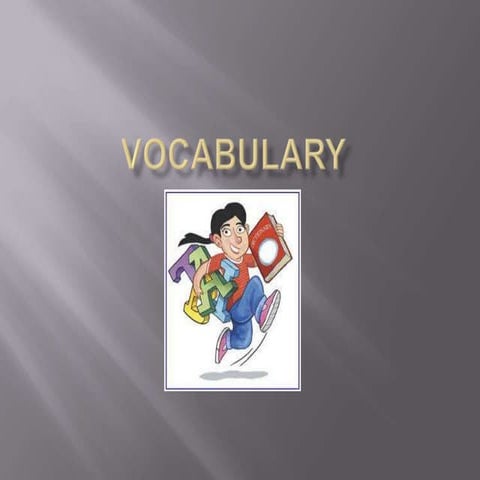 Vocabulary | PPT