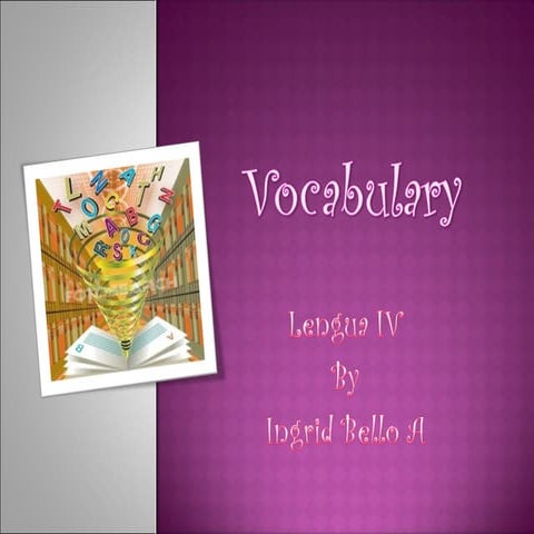 Vocabulary | PPT