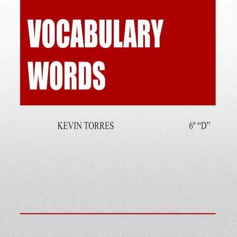 Short Picture Dictionary | PPTX