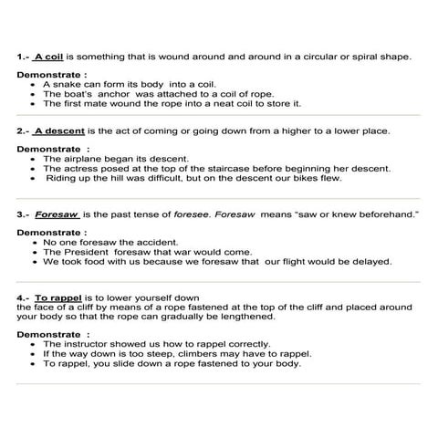 Vocabulary cliff hanger | PPT