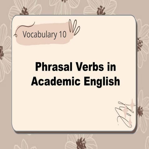 Power point phrasal verbs | PPTX