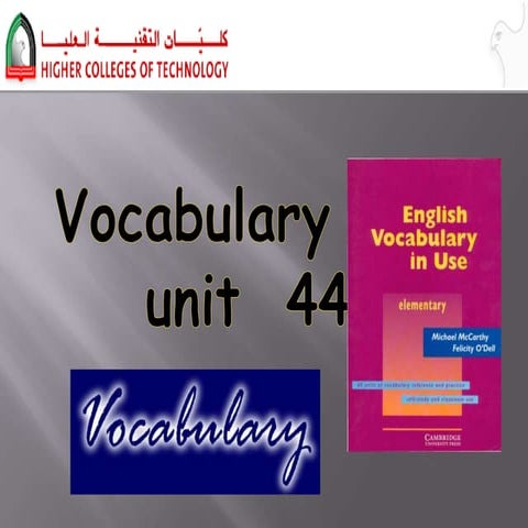 ‫Vocabulary45 | PPT