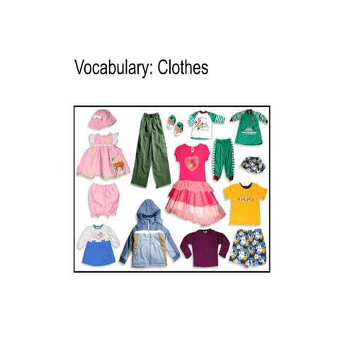 Vocabulary clothes | PPT | Free Download