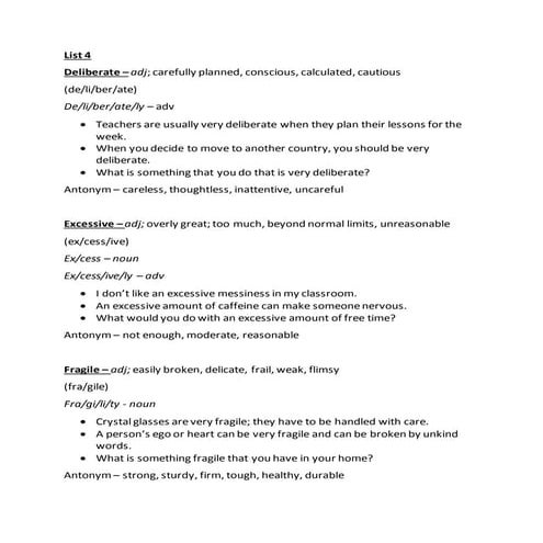 Selective school synonyms practice test | PDF
