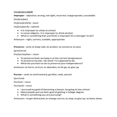 Selective school synonyms practice test | PDF