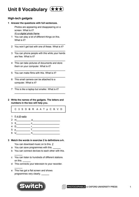 Project 4th Edition Workbook 4 Answer Key | PDF