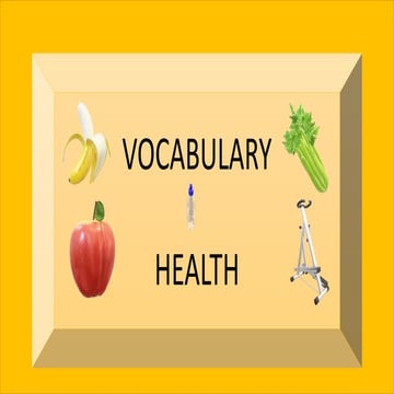 'Vocabulary health'pptx | PPT