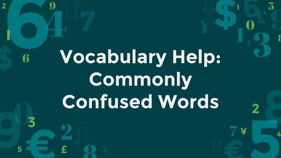 Easily Confused Spelling words | PPT