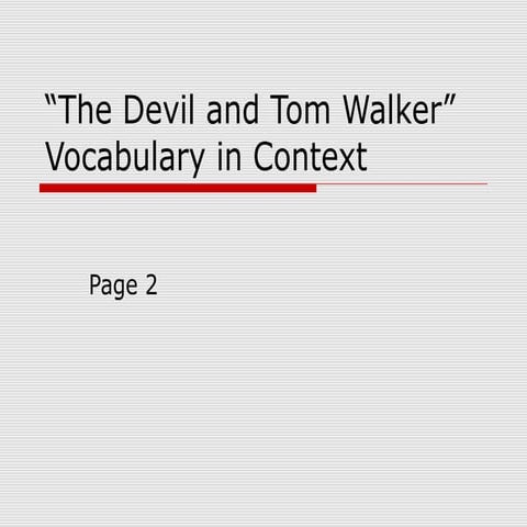 Vocabulary in context | PPT