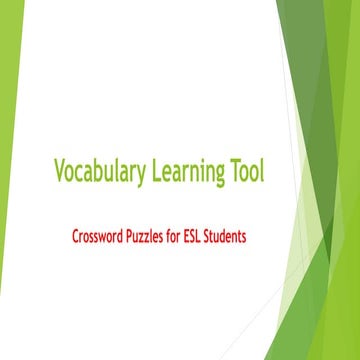 Vocabulary learning tool | PPT