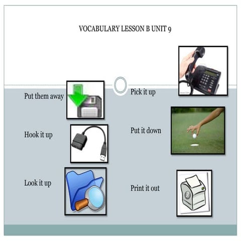 Vocabulary lesson B Unit 9 | PPT