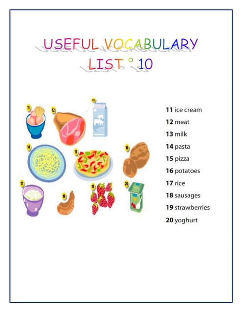 New words list#10 1 st | PDF