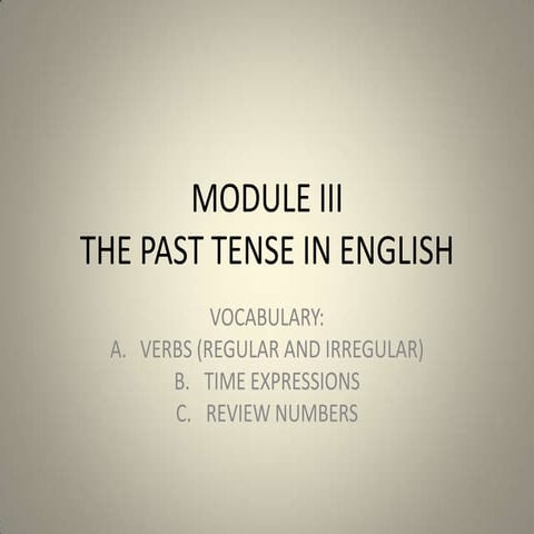 Vocabulary module 3 | PPTX