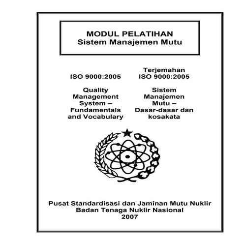 Vocabulary of ISO 9000 (Indonesia) | PDF