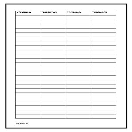 Vocabulary page | PDF