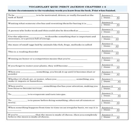 Vocabulary quiz percyjackson 1_2 | DOCX