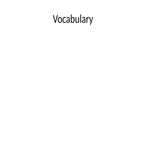 Vocabulary_Slide.pptx There are some vocabularies | PPTX