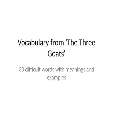 Vocabulary_The_Three_Goats three goats.pptx