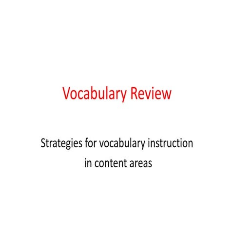 Googled Vocabulary Resource Guide Review | PPTX