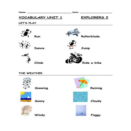 Vocabulary unit 1 great explorers 2 | PDF