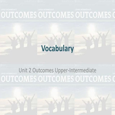 Vocabulary unit 2 | PPT