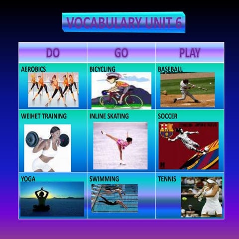 Vocabulary Unit 6 | PPTX