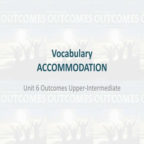 Vocabulary unit 6 | PPTX