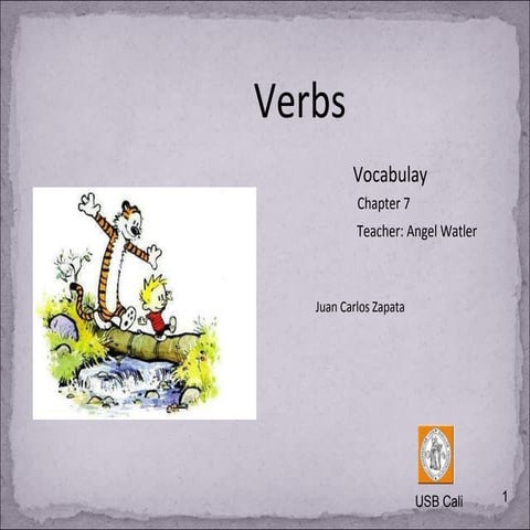 Vocabulary Verbs Chapter 7 | PPT