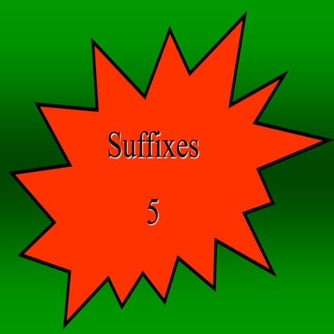 Vocab week ppt #4 suffix able er fy ism ist | PPT