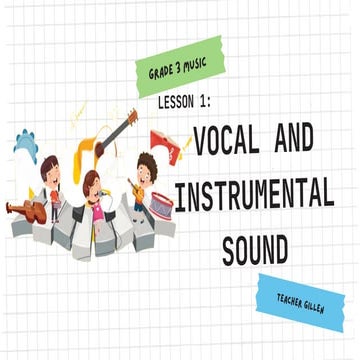 Vocal and instrumental sounds | PDF