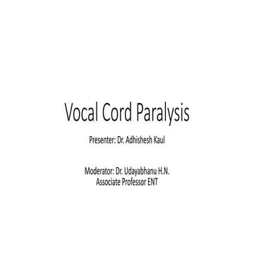 Vocal Cord Paralysis.pptx