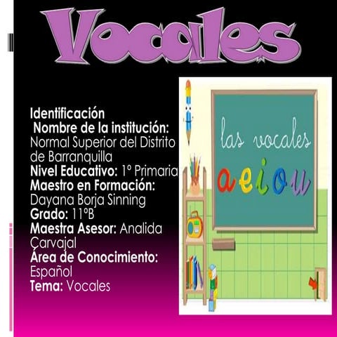 Vocales | PPTX